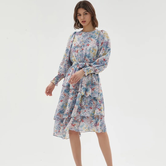 Mia Mod | Dresses | Mia Mod Lavender Tiered Dress | Poshmark
